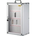 36-Slot Silver Aluminum Alloy Mobile Phone Storage Locker with Key Lock ...