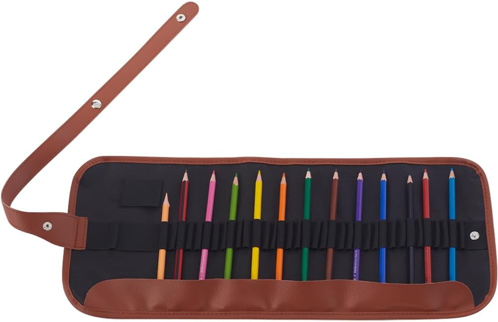 36 Slots Canvas Roll Up Case for Painter Artist Black for DIY - Walmart.com