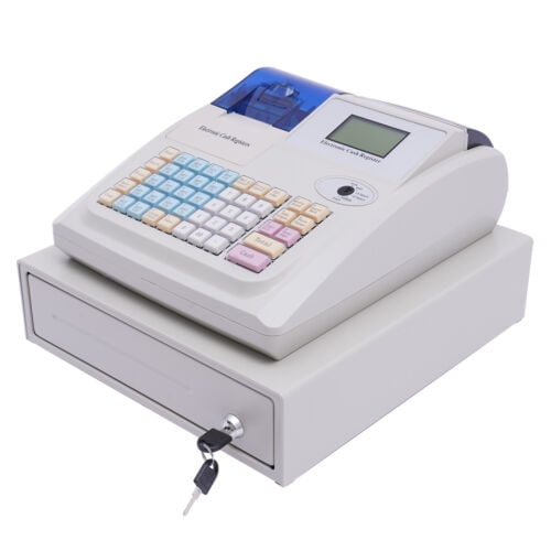 36 Slots Cash Register with Display Screen Money Counter Machine Memory ...