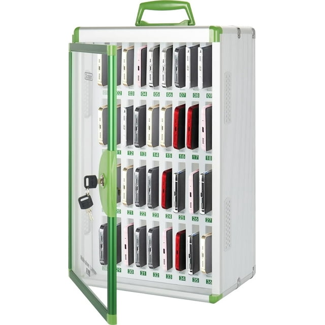Glosen 36 Slots Cell Phone Locker, Cell Phone Storage Cabinet, Wall ...