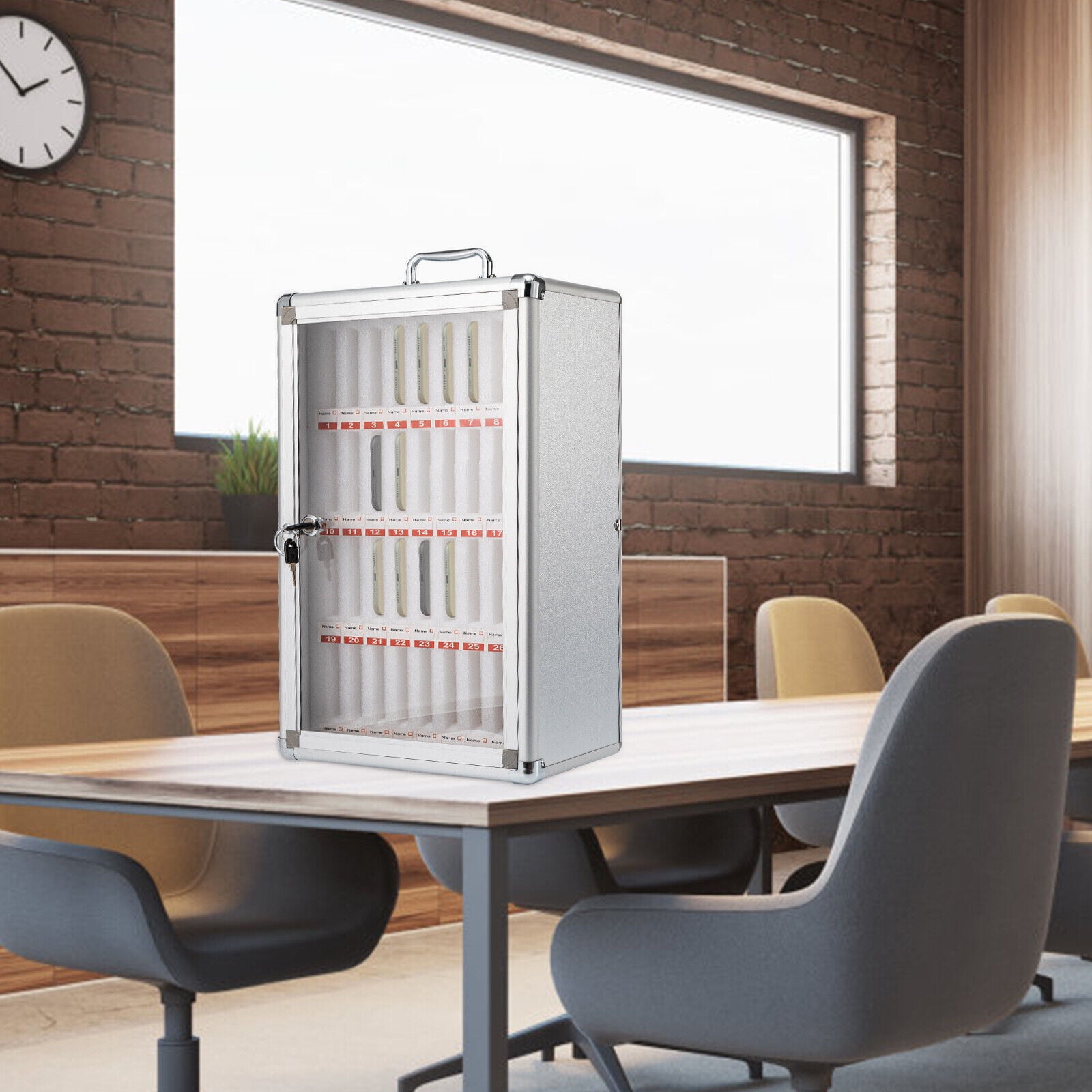 36 Slots Cell Phone Storage Station Locker Cell Phones Cabinet Box ...