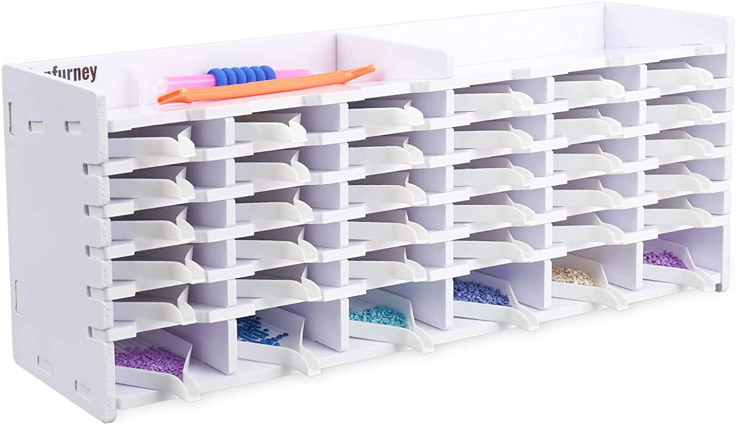 36 Slots Diamond Painting Tray Tower Organizer with Drill Pen Holder ...
