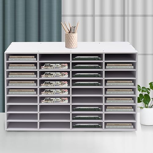 36 Slots Literature Organizer Sorter,Student Classroom Mailbox 36 ...