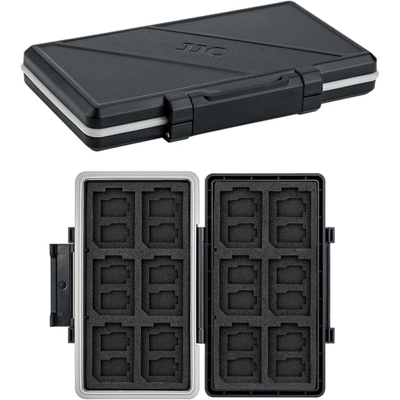 36 Slots Memory Card Case Water-Resistant Anti-Shock Memory Card Wallet ...