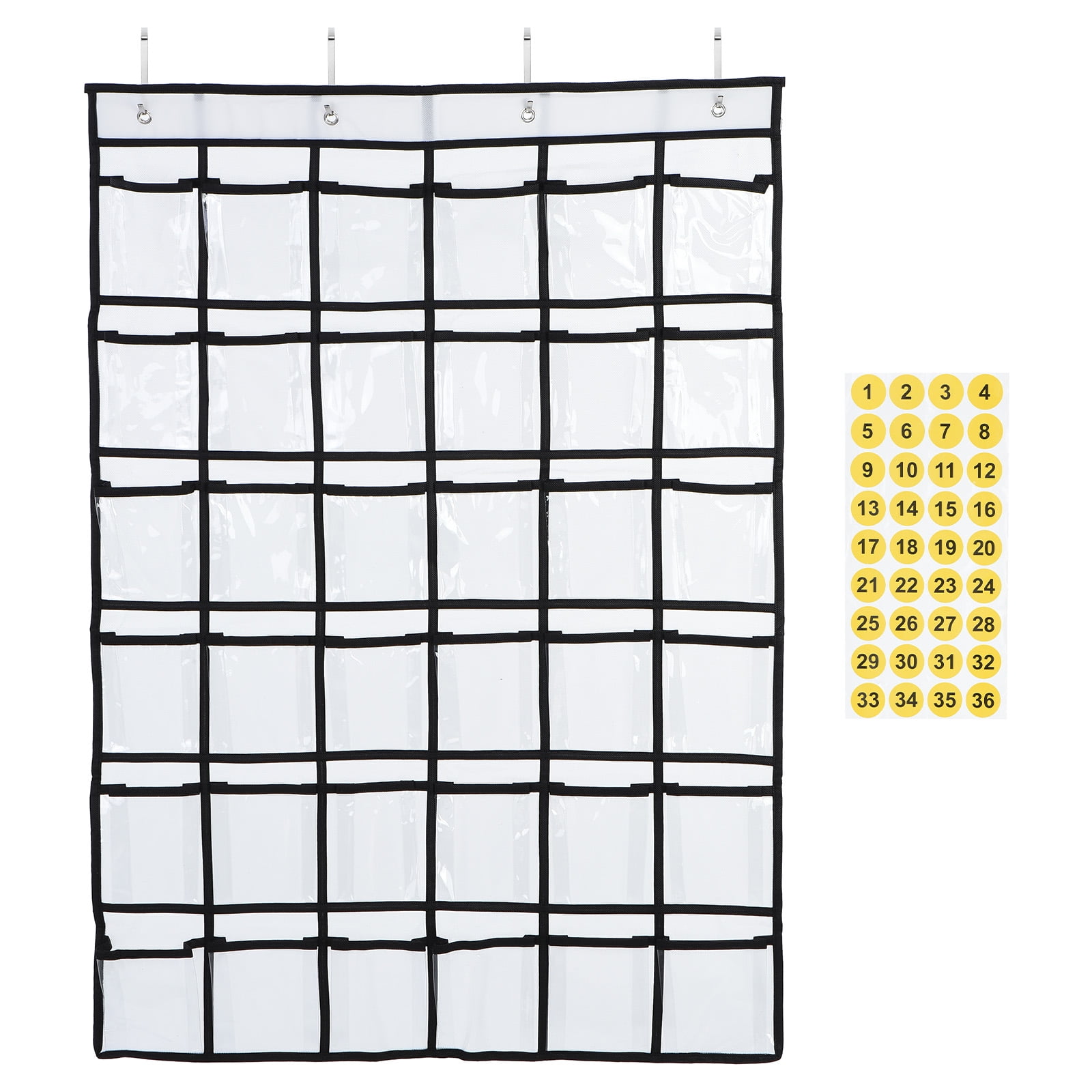 36 Slots Pocket Chart for Classroom, Hanging Organizer for Cell Phones ...