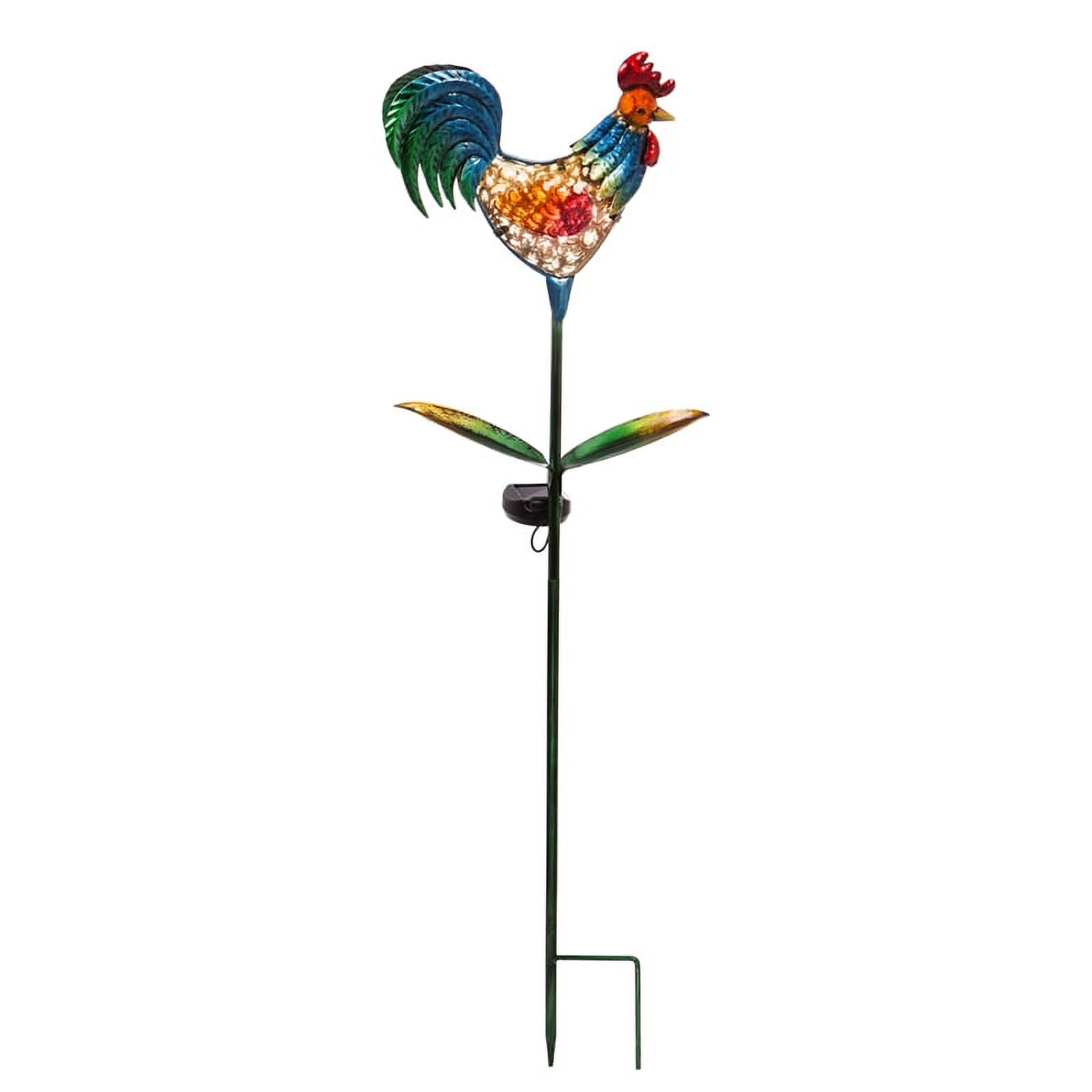 36" Solar Stake, Rooster - Walmart.com
