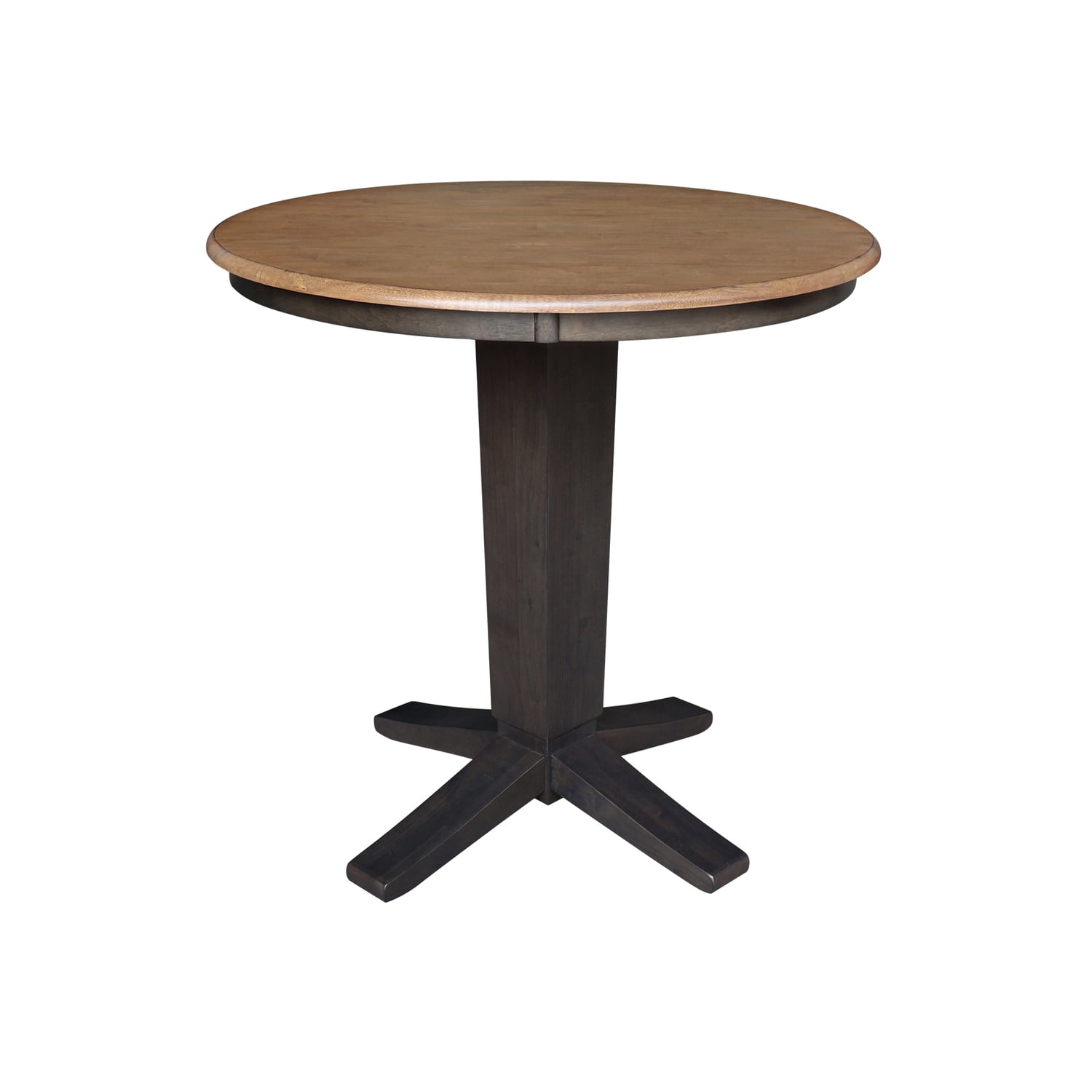36" Solid Wood Round Top Dining Table with 4 Dining Chairs - Walmart.com