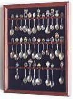 36 Spoon Display Case Wall Rack Cabinet Holder Box 98% UV - Lockable ...