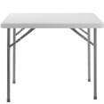 36" Square Top Heavy Duty Plastic Folding Table, Speckled Grey, BT ...
