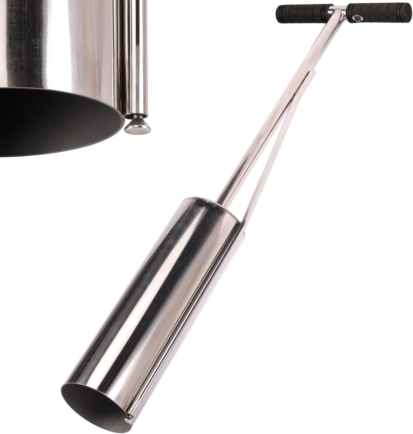 36" Stainless Steel Clam Gun - 5" Wide Professional Clam Digger with ...