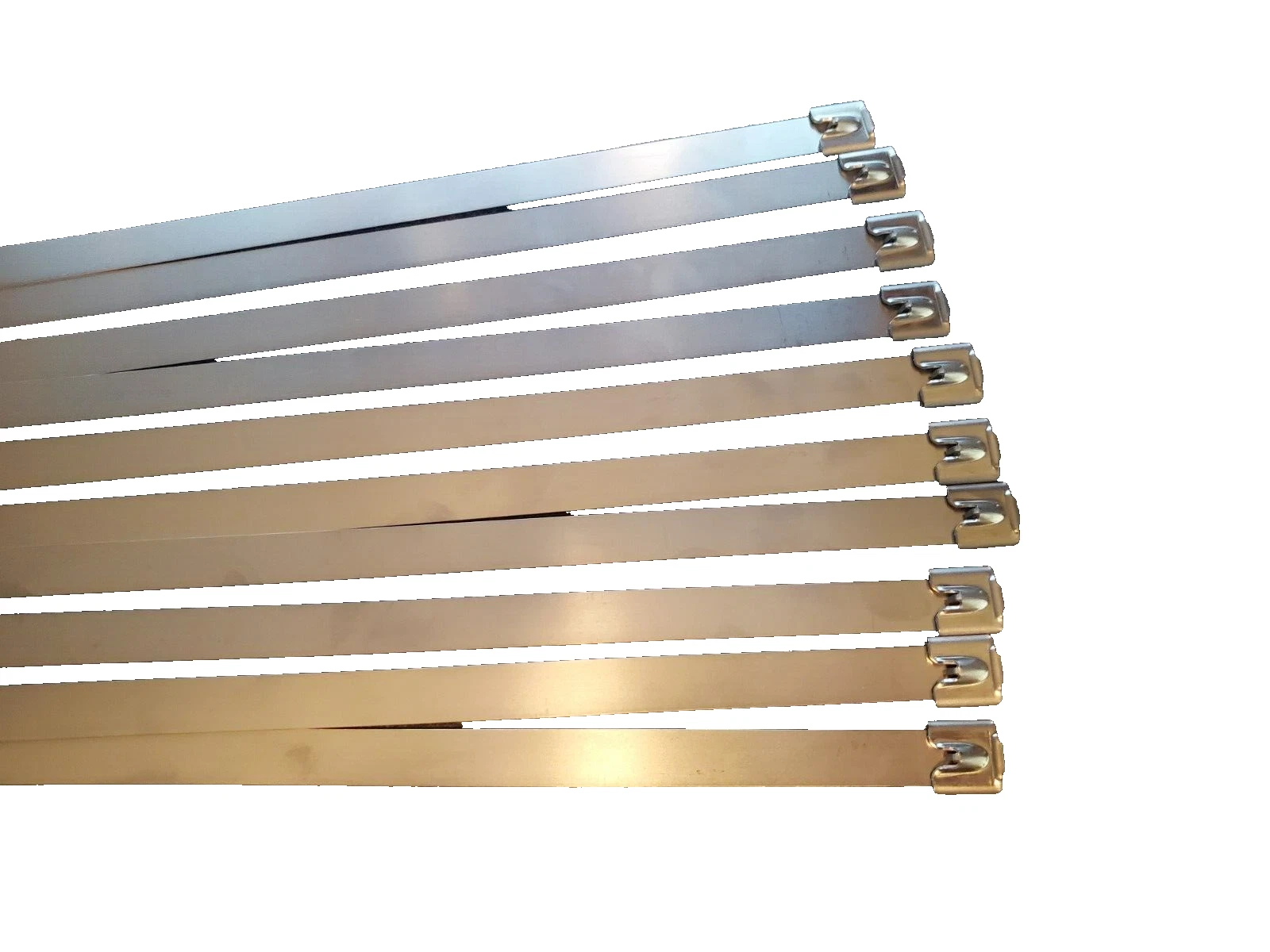 36"+ Stainless Steel Metal Cable Wire Zip Tie Strap 595 Lbs 3' Exhaust ...
