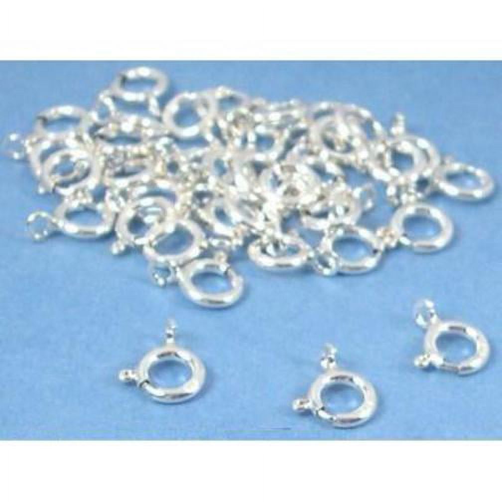 36 Sterling Silver Spring Ring Clasps Necklace Parts - Walmart.com