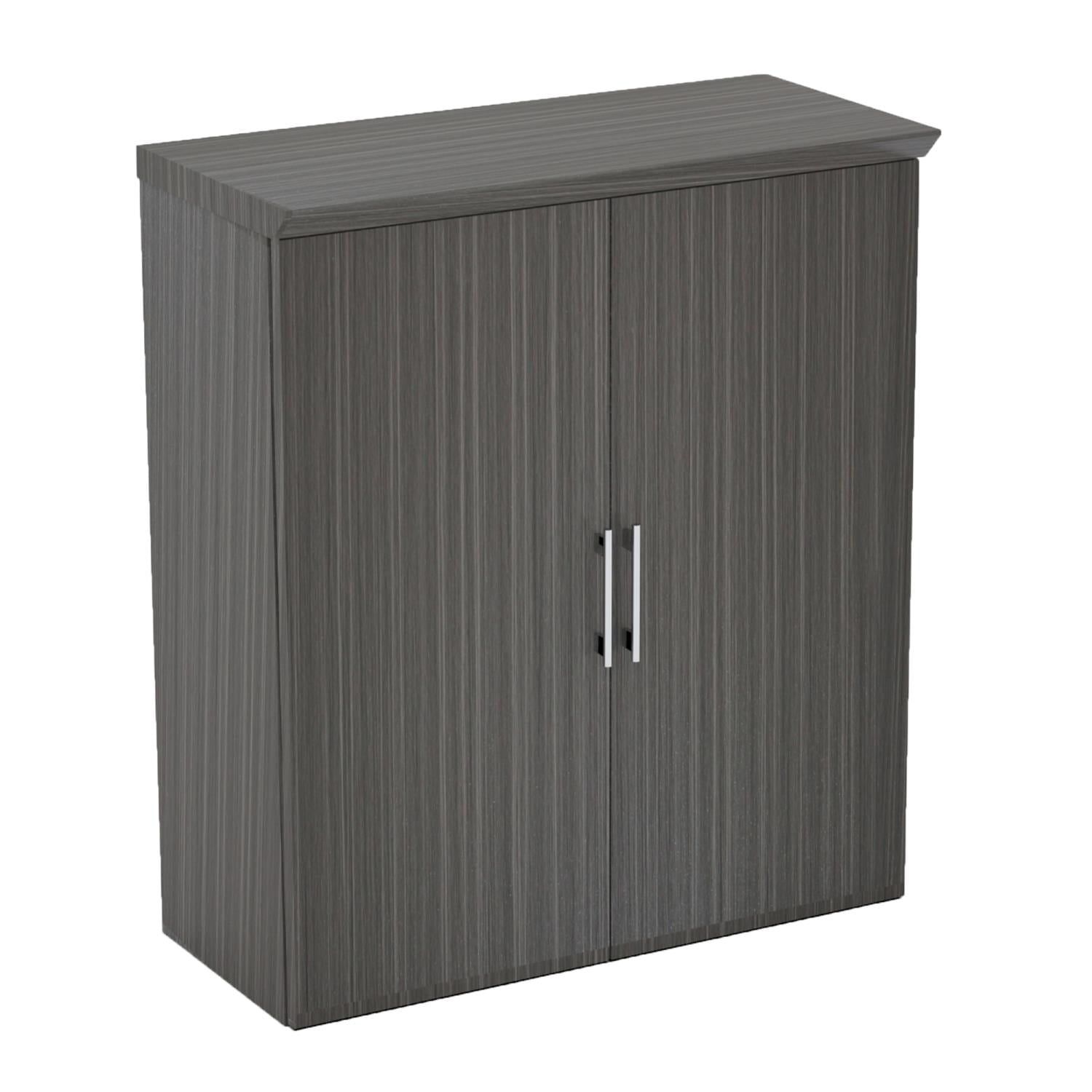 36" Storage Cabinet with Wood Doors, Textured Driftwood - Walmart.com