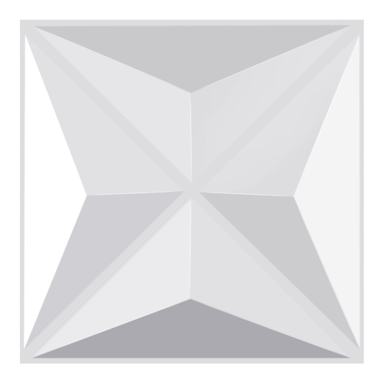 36 Tiles 3D Wall Panels 12 x 12in White Diamond Wall Décor PVC Flower ...