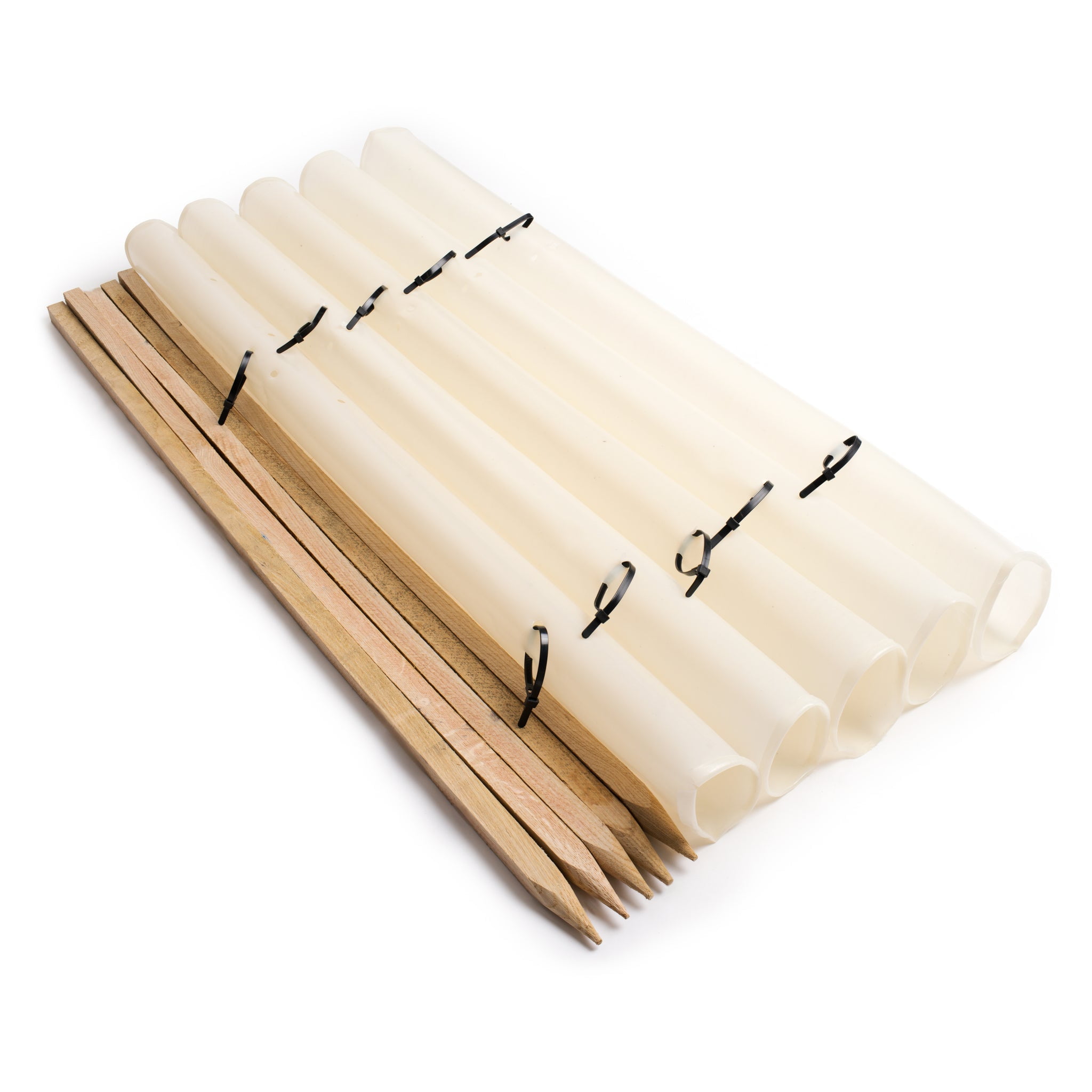 36" Tree Pro Miracle Tube Tree Tubes with White Oak Stakes (10 ...