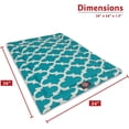 36" Trellis Teal Blue Crate Dog Bed Mat By Products - Walmart.com