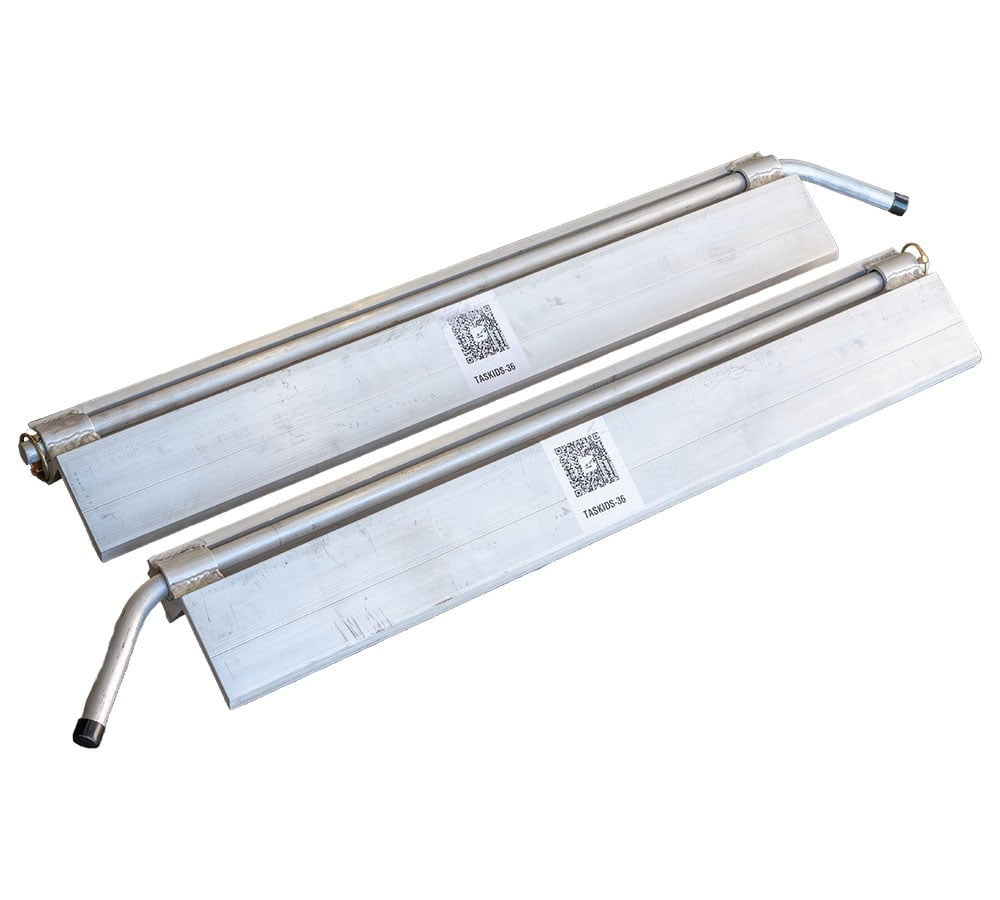 36" Viking’s Aluminum Wide Skid Seat with Rods & Standard Hitch Pins ...