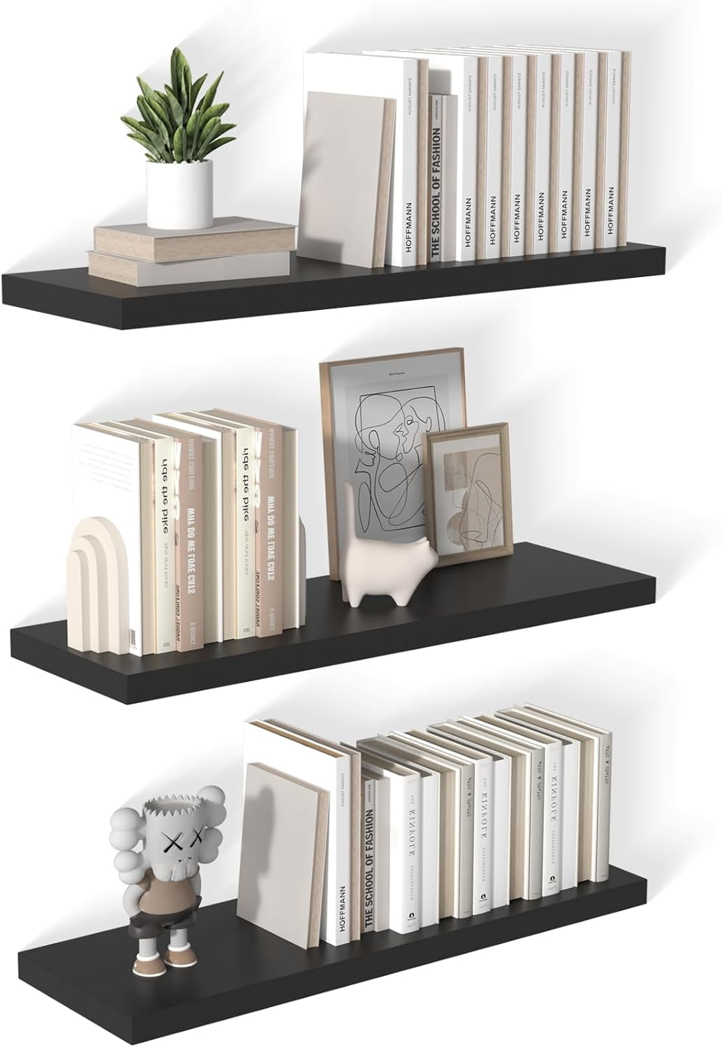 36" W x 12" D Large Floating Shelves for Wall for Wall Deep Floating ...