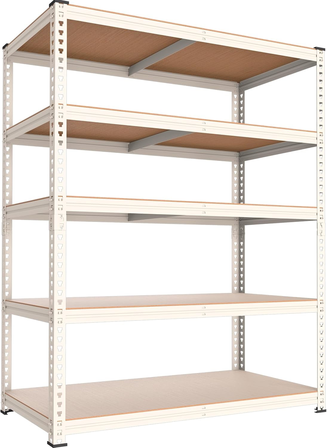 36" W x 16" D x 71" H Pantry Closet Storage Shelves - 5 Tier Adjustable ...