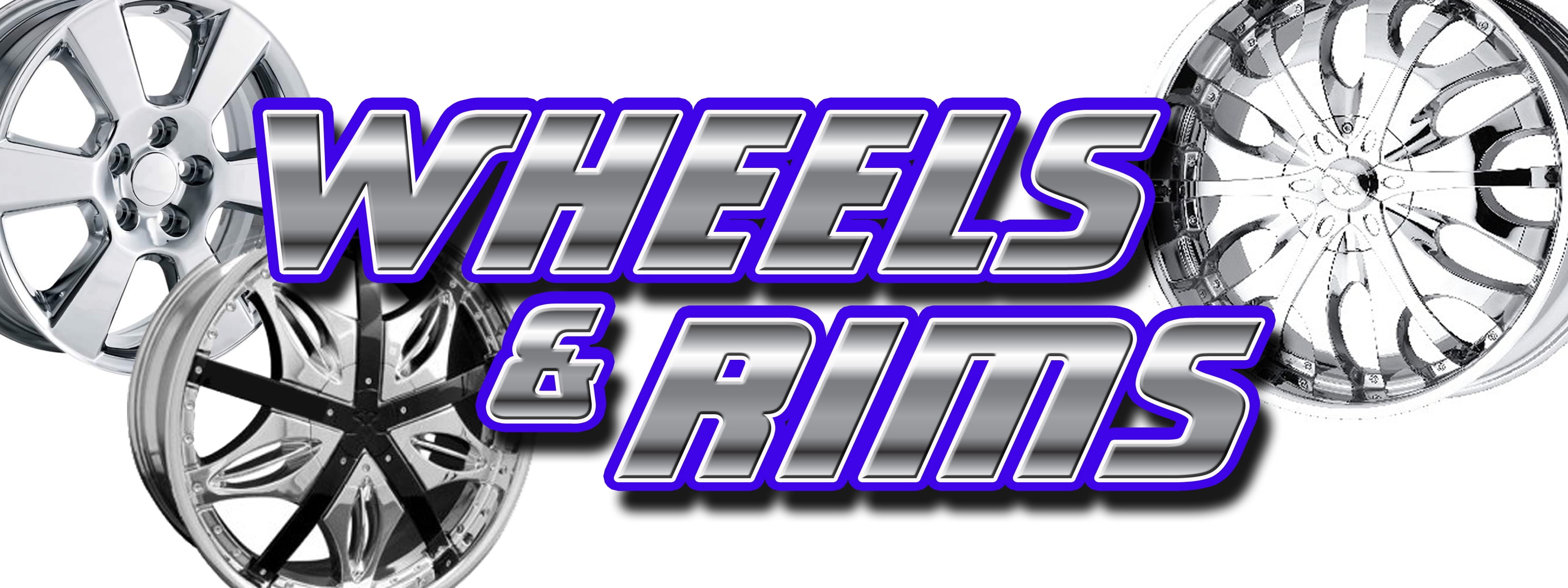 36" WHEELS & RIMS DECAL sticker chrome rim wheel tires - Walmart.com