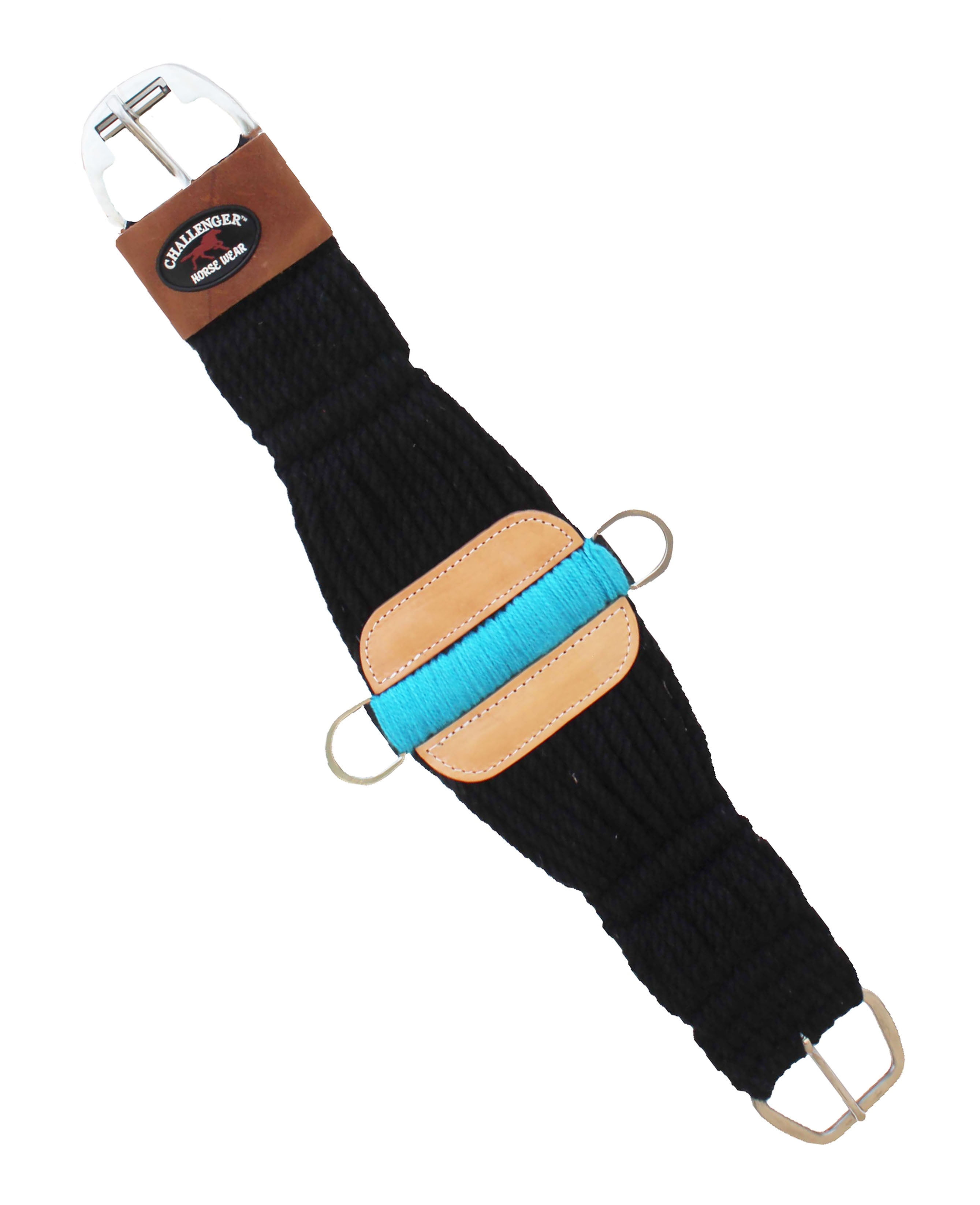 36" Western 27-Strand Double Weave Mohair Roper Cinch Turquoise ...