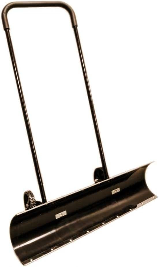 36'' Wheeled Snow Shovel Pusher Wheels 36 Inch Angled Reversible ABS ...