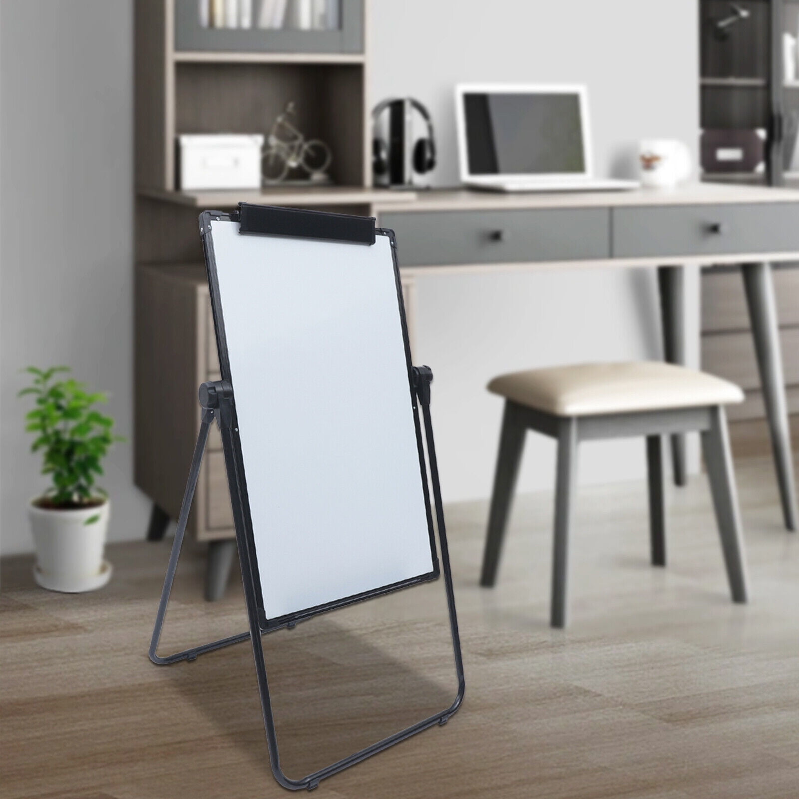 36 X 24in Double-Sided Whiteboard with Marker Tray, Height Adjustable ...