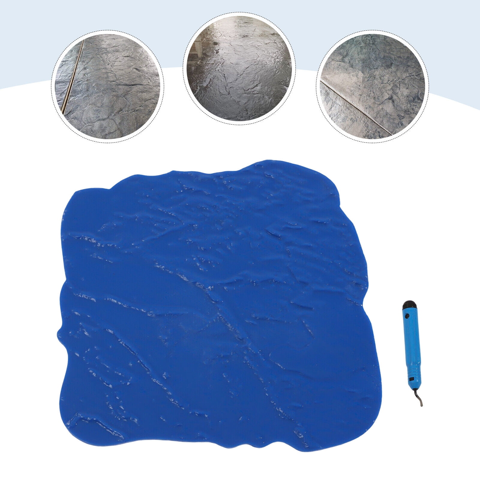 36" X 36" Blue Seamless Slate Concrete Cement Texture Imprint Stamp ...