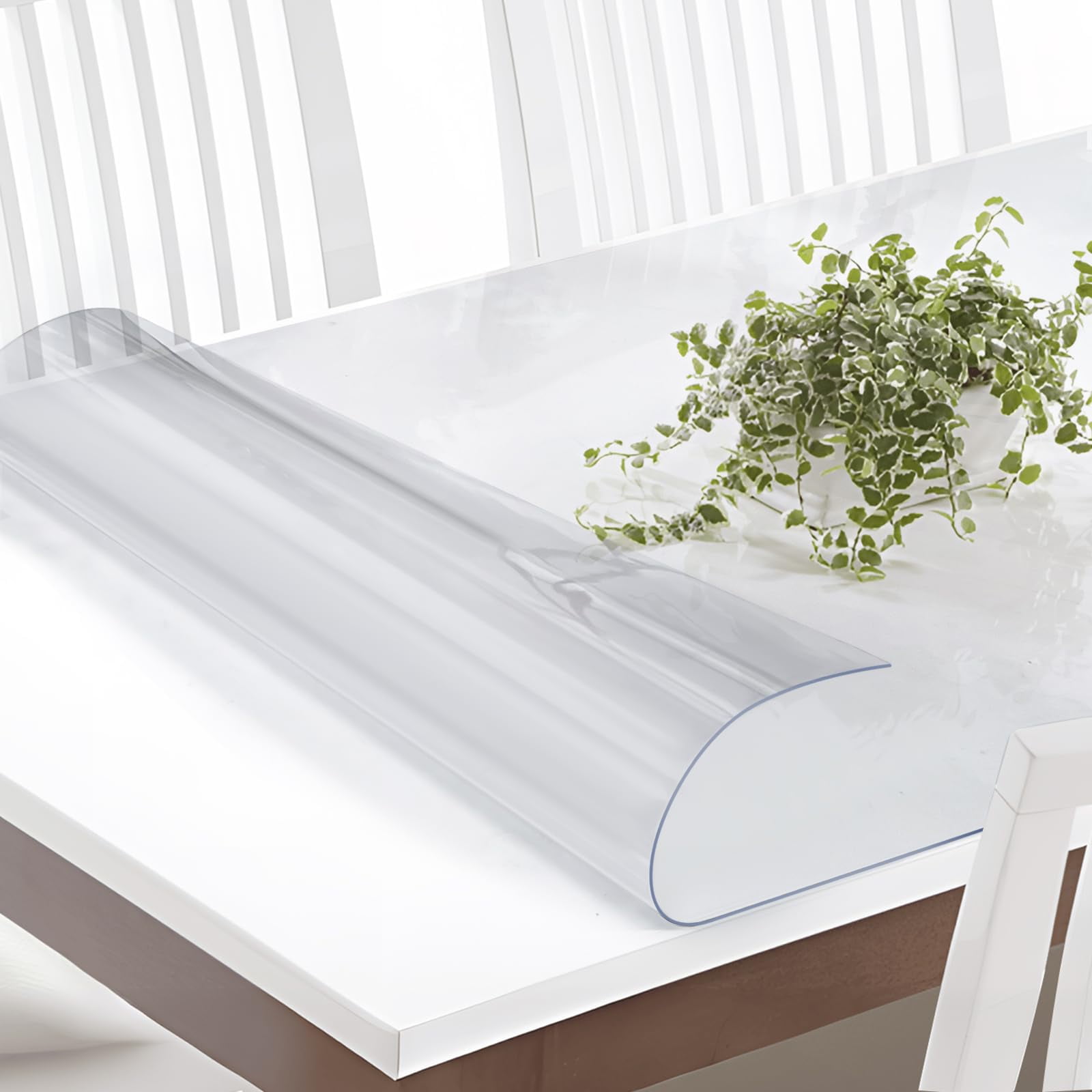 36 X 78 Inch Clear Table Cover Protector 1.5mm Thick Rectangle ...