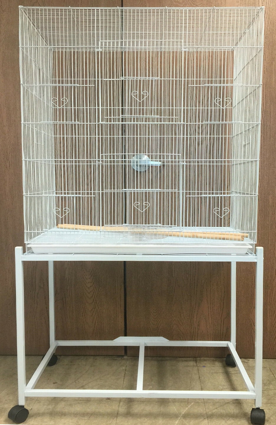 36" X-Large Flight Bird Breeding Breeder Cage With Rolling Stand 3/8 ...