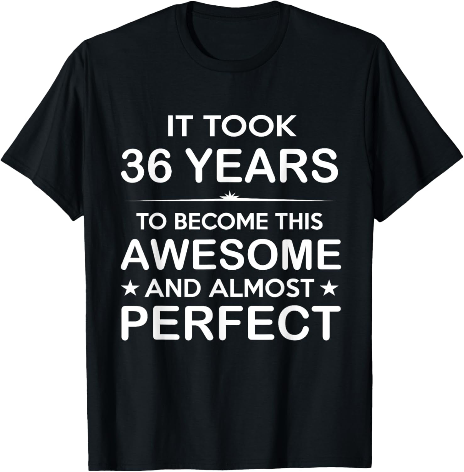 36 Year Old 36th Birthday Gift Ideas for Him Men Women Dad T-Shirt ...