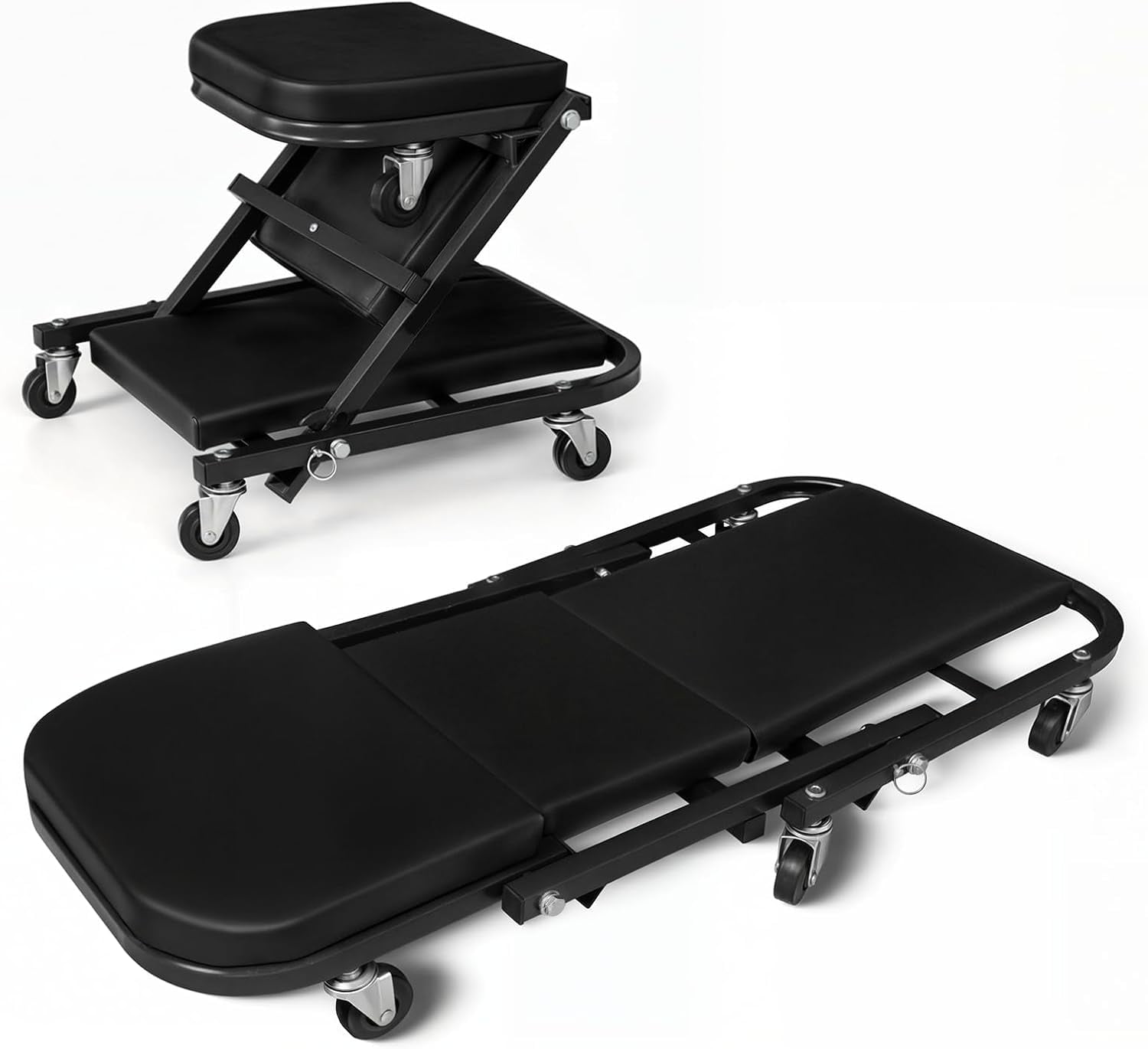 36" Z-Creeper Seat Foldable Under Creeper, 330 lbs Capacity -in-One ...