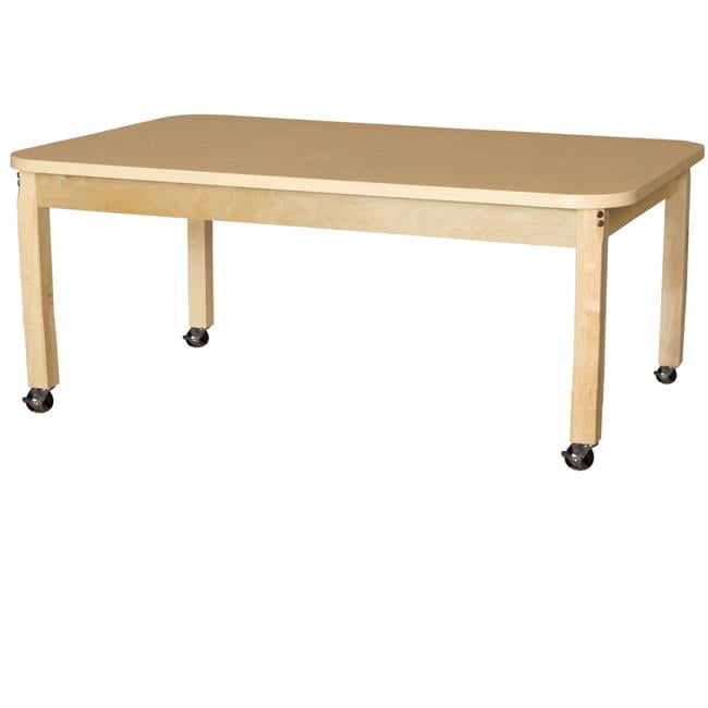 36 ft. x 60 in. Mobile Rectangle High Pressure - Laminate Table with ...