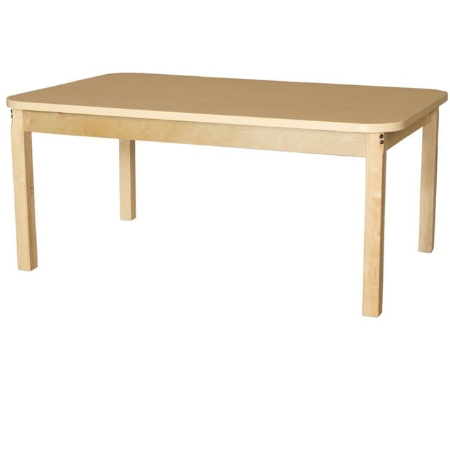 36 ft. x 60 in. Rectangle High Pressure - Laminate Table with Hardwood ...
