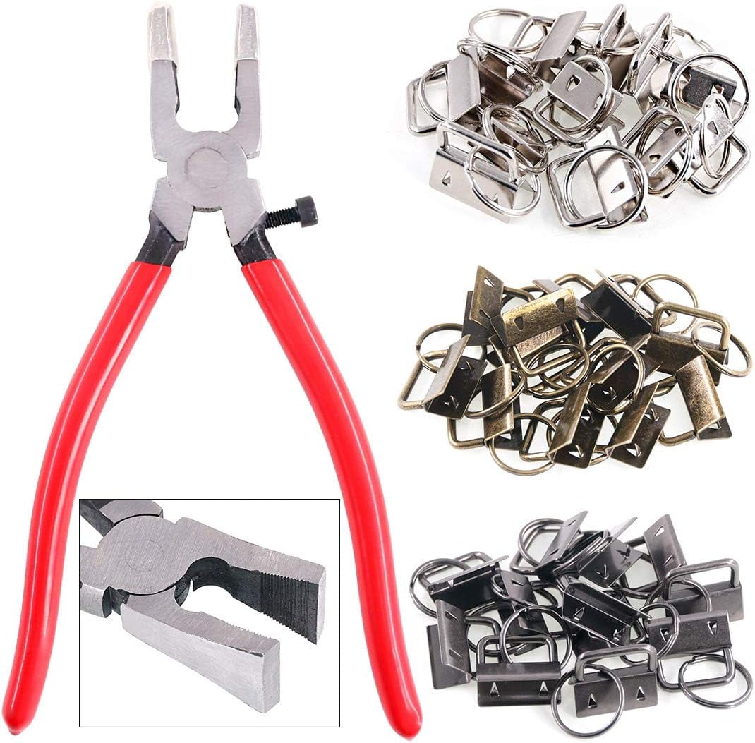 36 in 1 Set 25mm 3 Colors Key Fob Hardware with Key Fob Pliers & Glass ...