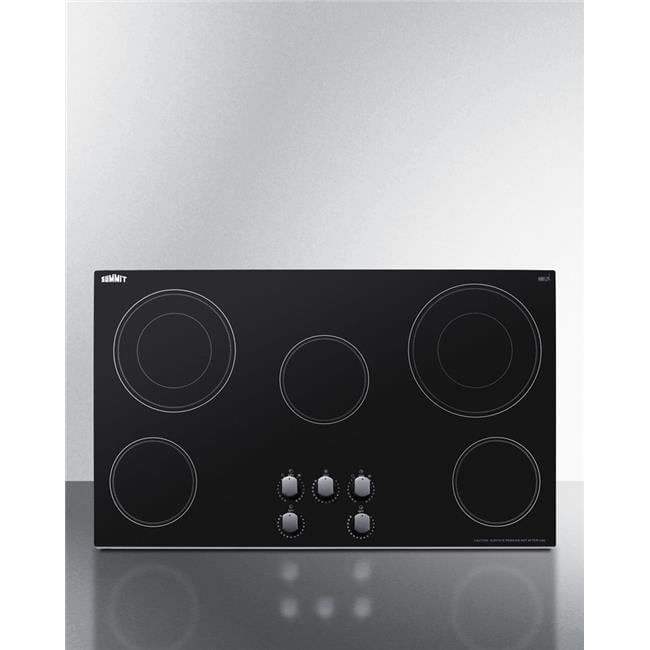 36 in. 208-240V 5-Burner Radiant Cooktop, Black - Walmart.com