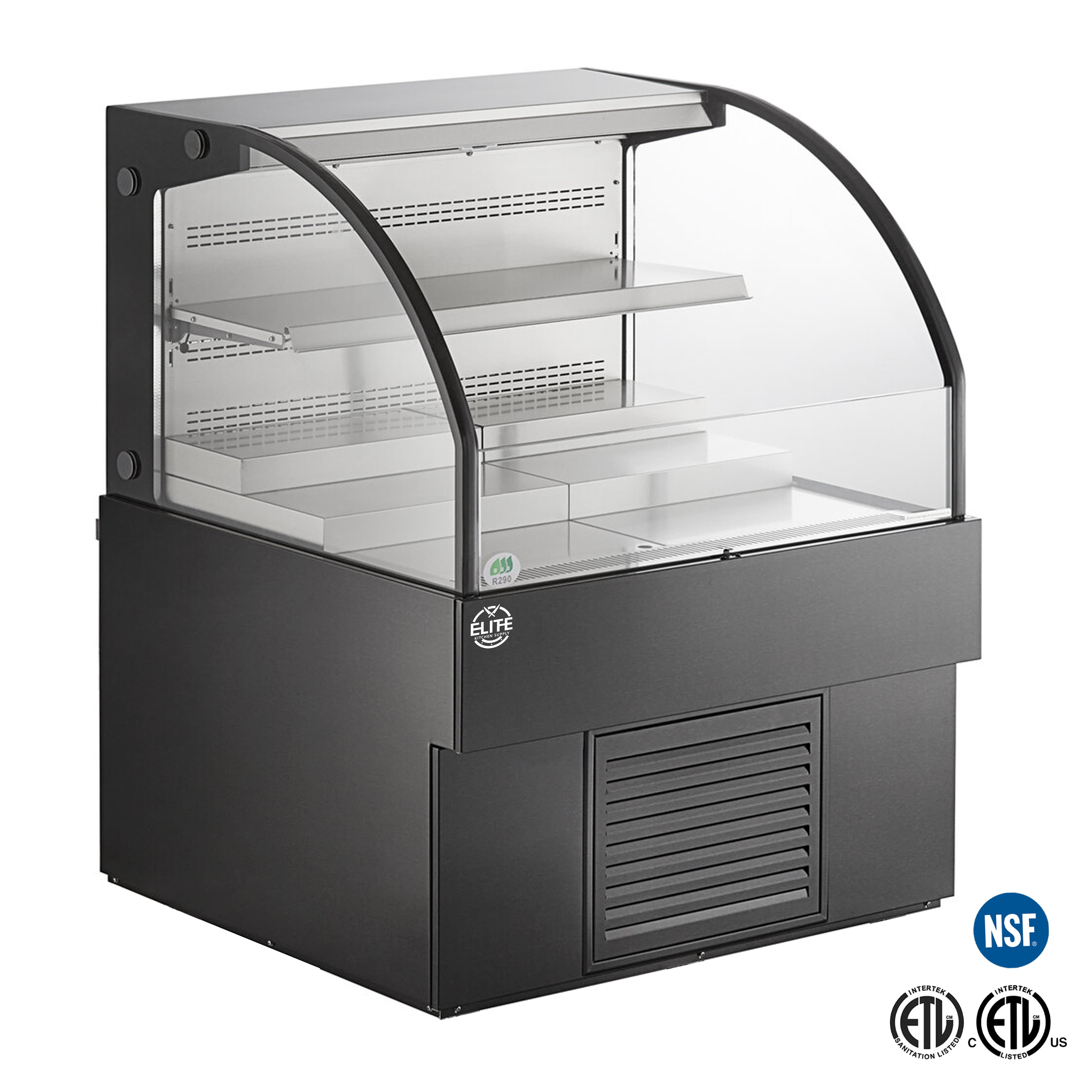 36 in. Air Curtain Merchadiser Refrigerated Showcase 8.2 Cu.Ft ...