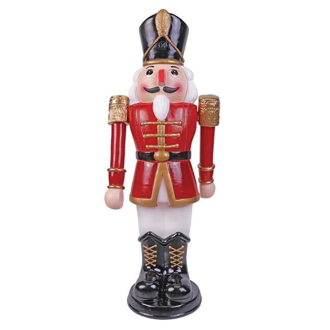 36 in. Animated Nutcracker, Red & White - Walmart.com