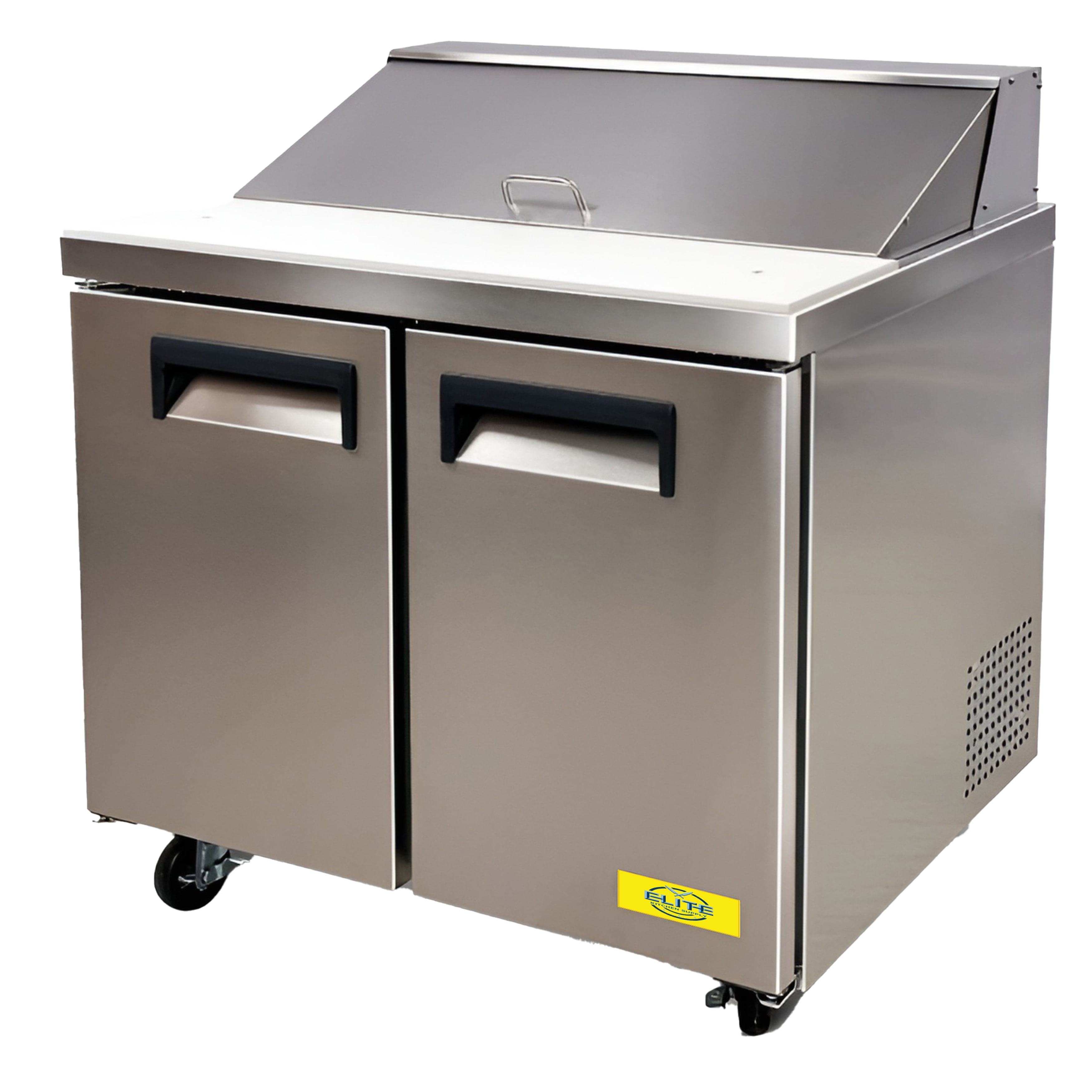 36 in. Commercial Sandwich Prep Table Mega Top Refrigerator 15x 1/6 GN ...