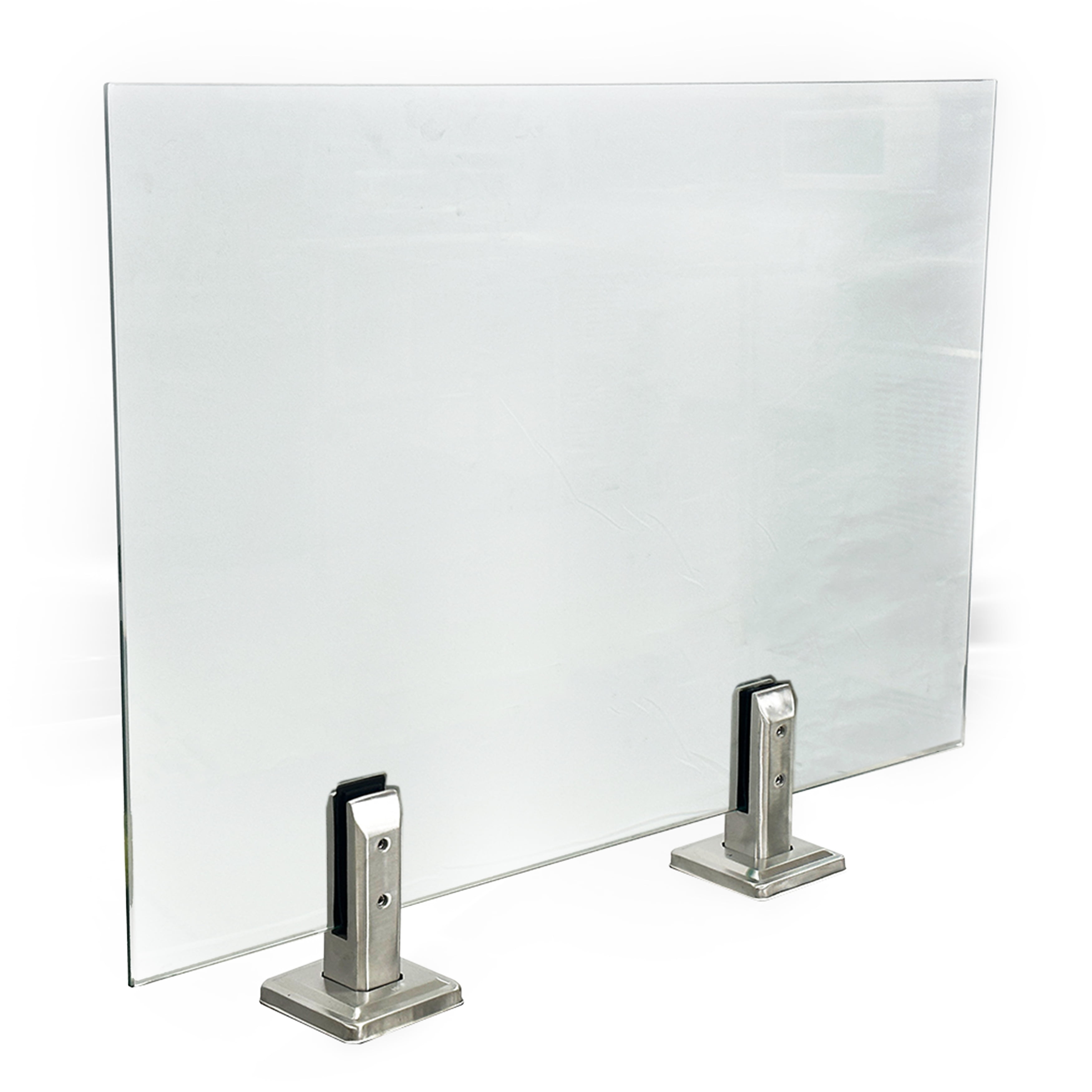 36 in. Commercial Sneeze Guard Tempered Glass Restaurant Office Glass ...