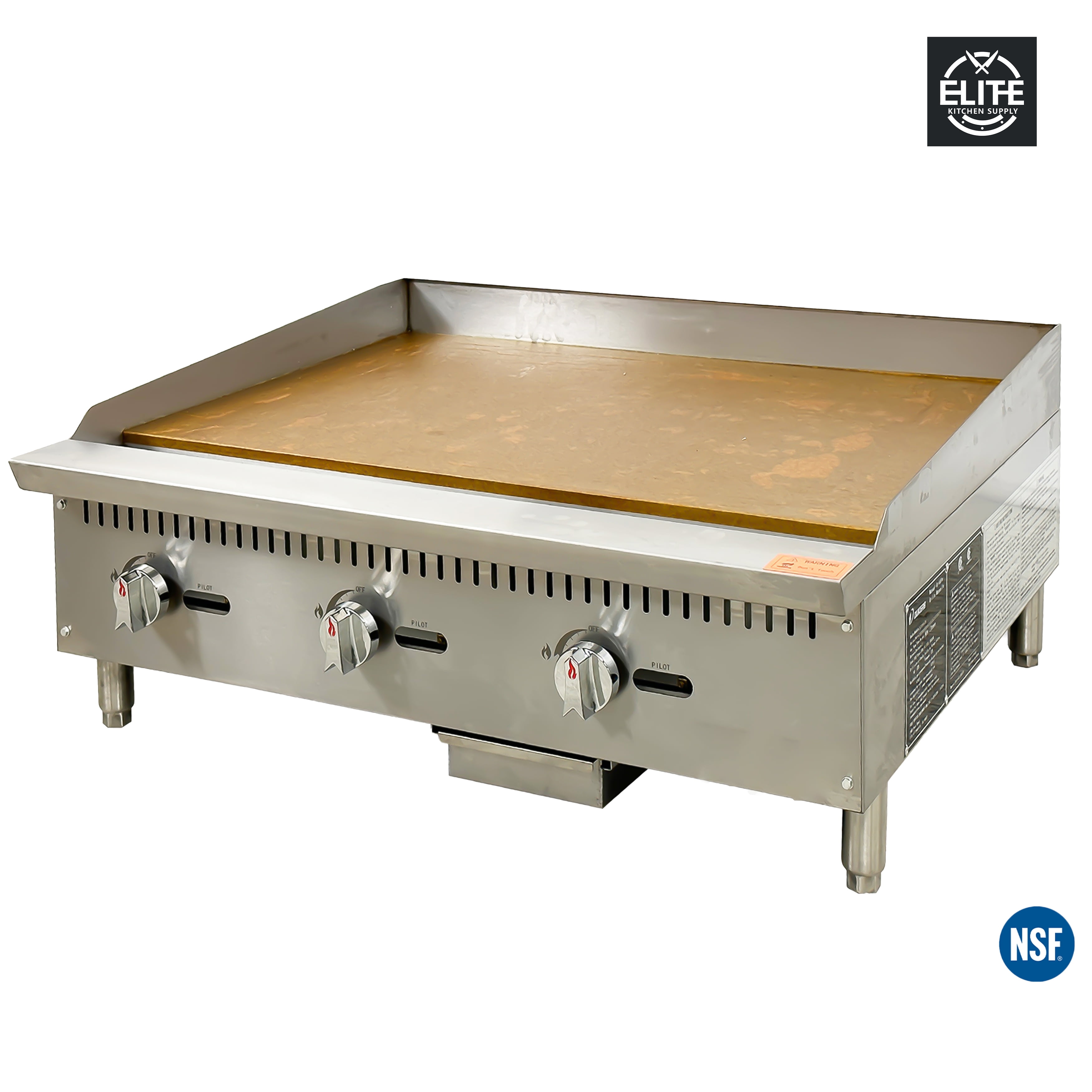 36 in. CommercialManual Gas Griddle Flat Top Grill 90,000 BTU ...