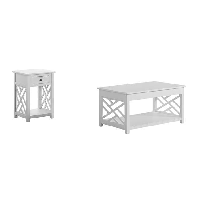 36 in. Coventry Coffee & End Table with Drawer - Walmart.com