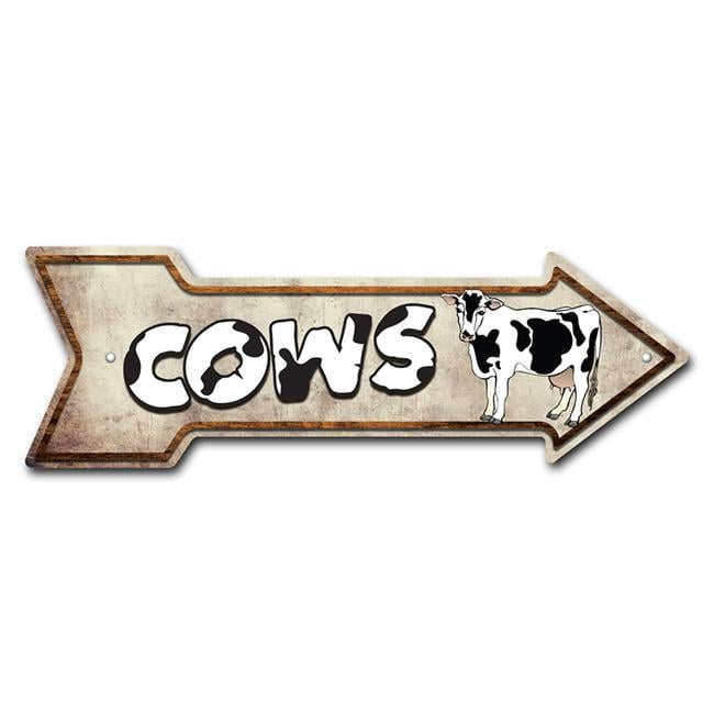 36 in. Cows Arrow Sign - Walmart.com