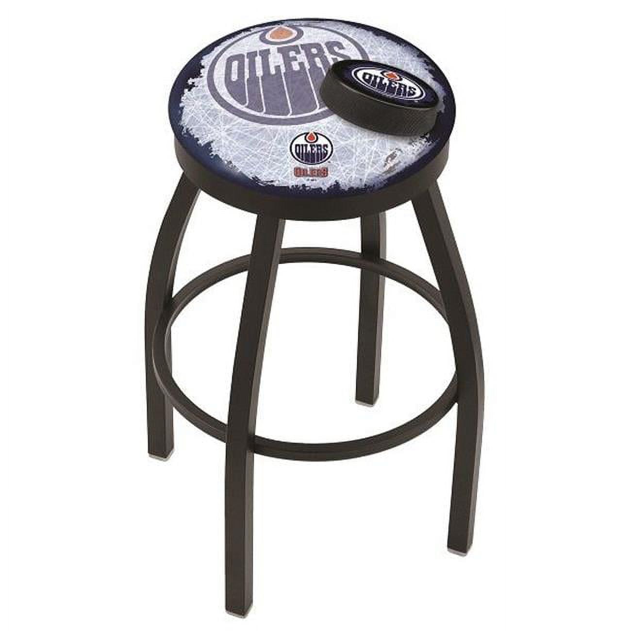 36 in. Edmonton Bar Stool with Oilers Logo Swivel Seat - Walmart.com