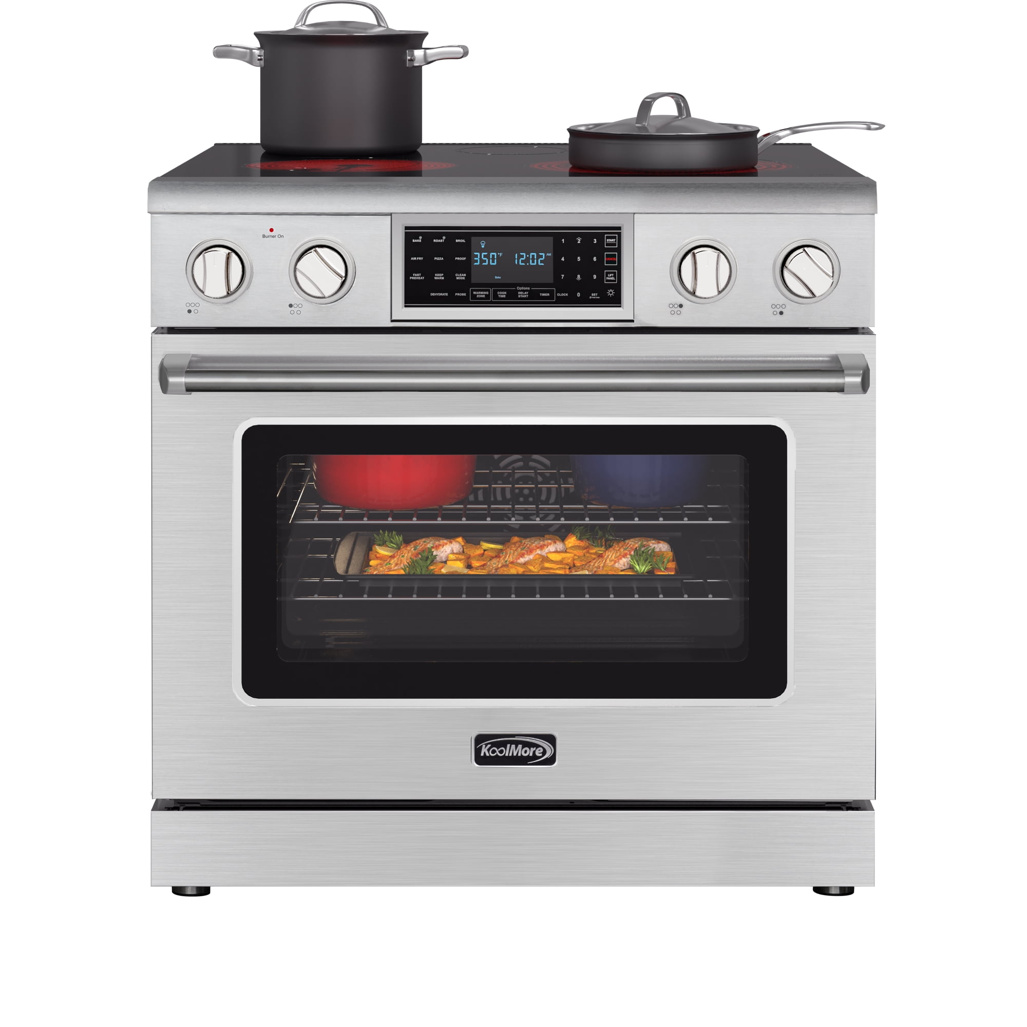 36 in. Electric Professional Range with Tilt Panel and Digital controls ...