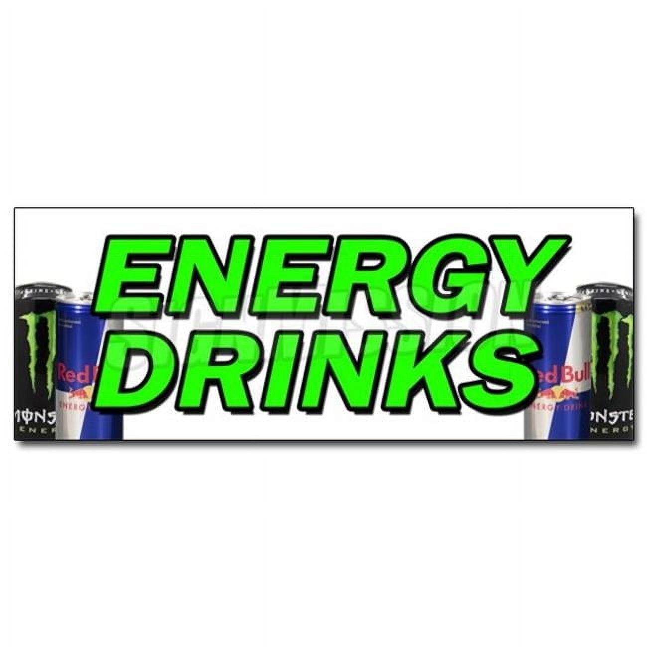 36 in. Energy Drinks Decal Sticker - Iced Ice Cold Refreshing Red Bull ...