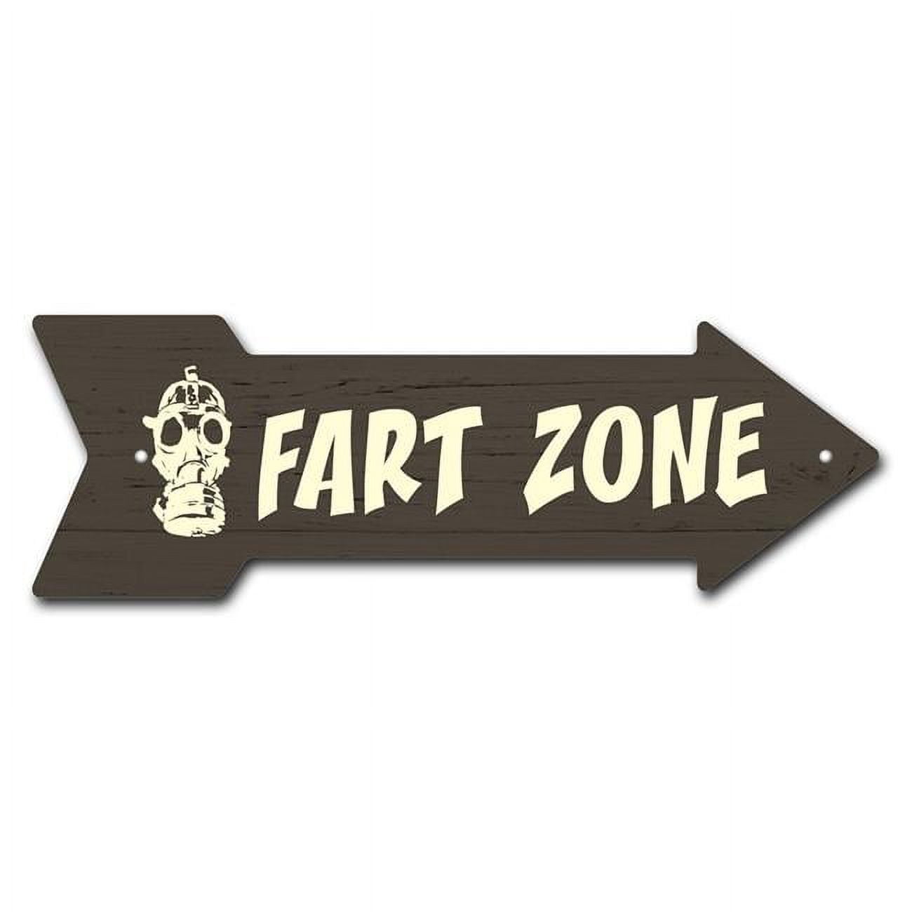 36 in. Fart Zone Arrow Sign - Walmart.com