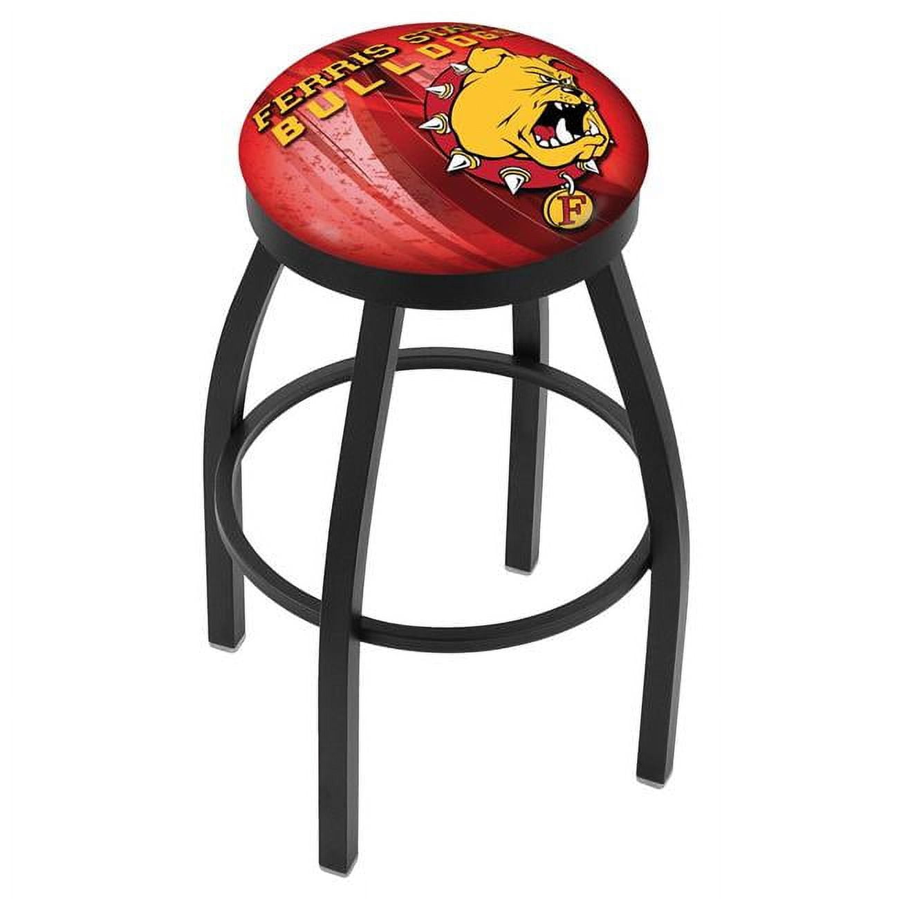 36 in. Ferris State Bar Stool with Bulldogs Logo Swivel Seat - Walmart.com