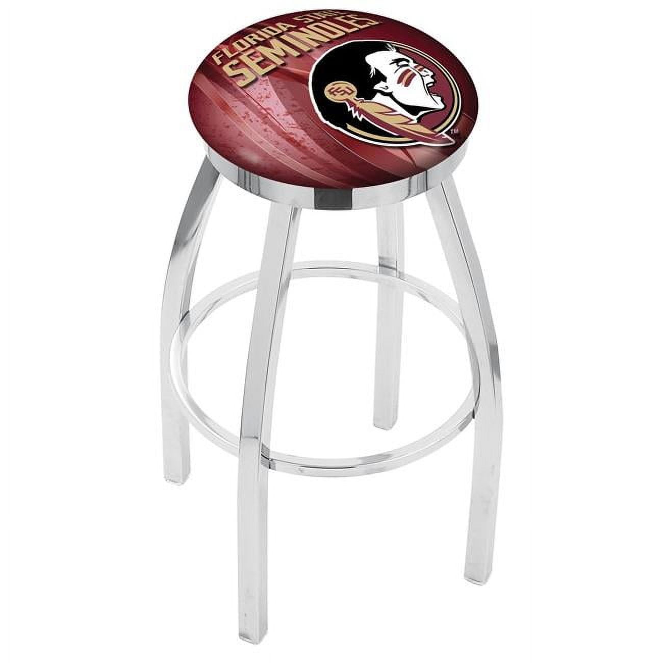 36 in. Florida State Bar Stool with Seminoles Logo Swivel Seat ...