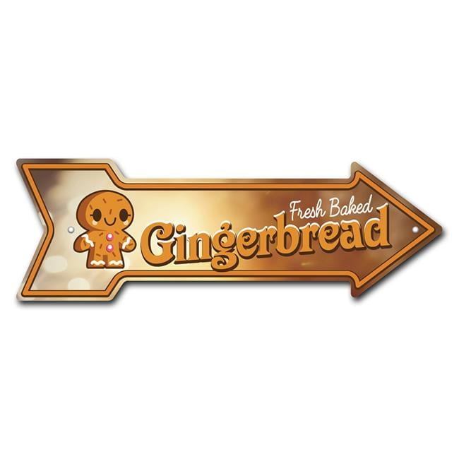 36 in. Gingerbread Arrow Sign - Walmart.com